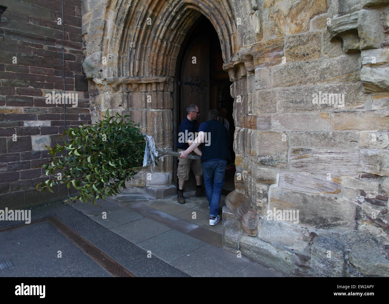 Andy Murray wedding - General views of Dunblane Cathedral and ...