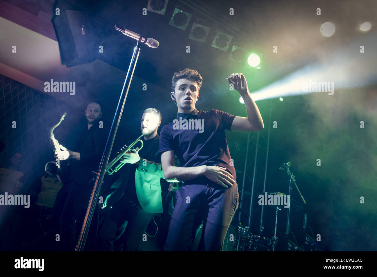 Nathan Sykes performing live in concert at the Academy 2 in Newcastle Featuring: Nathan Sykes ...