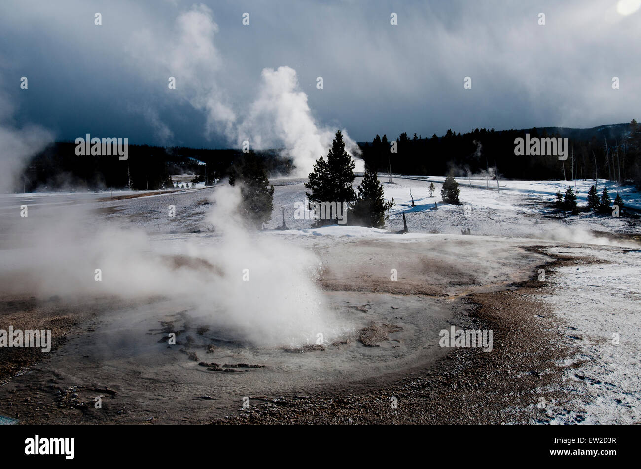Upper geyser basin hi-res stock photography and images - Alamy