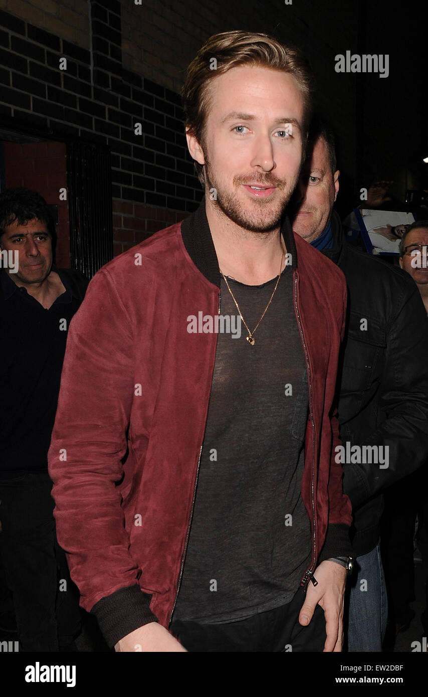 Ryan Gosling, Lily James and Matt Smith enjoy an evening out in Mayfair ...