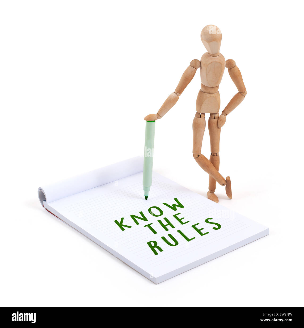 Know rules text wooden hi-res stock photography and images - Alamy