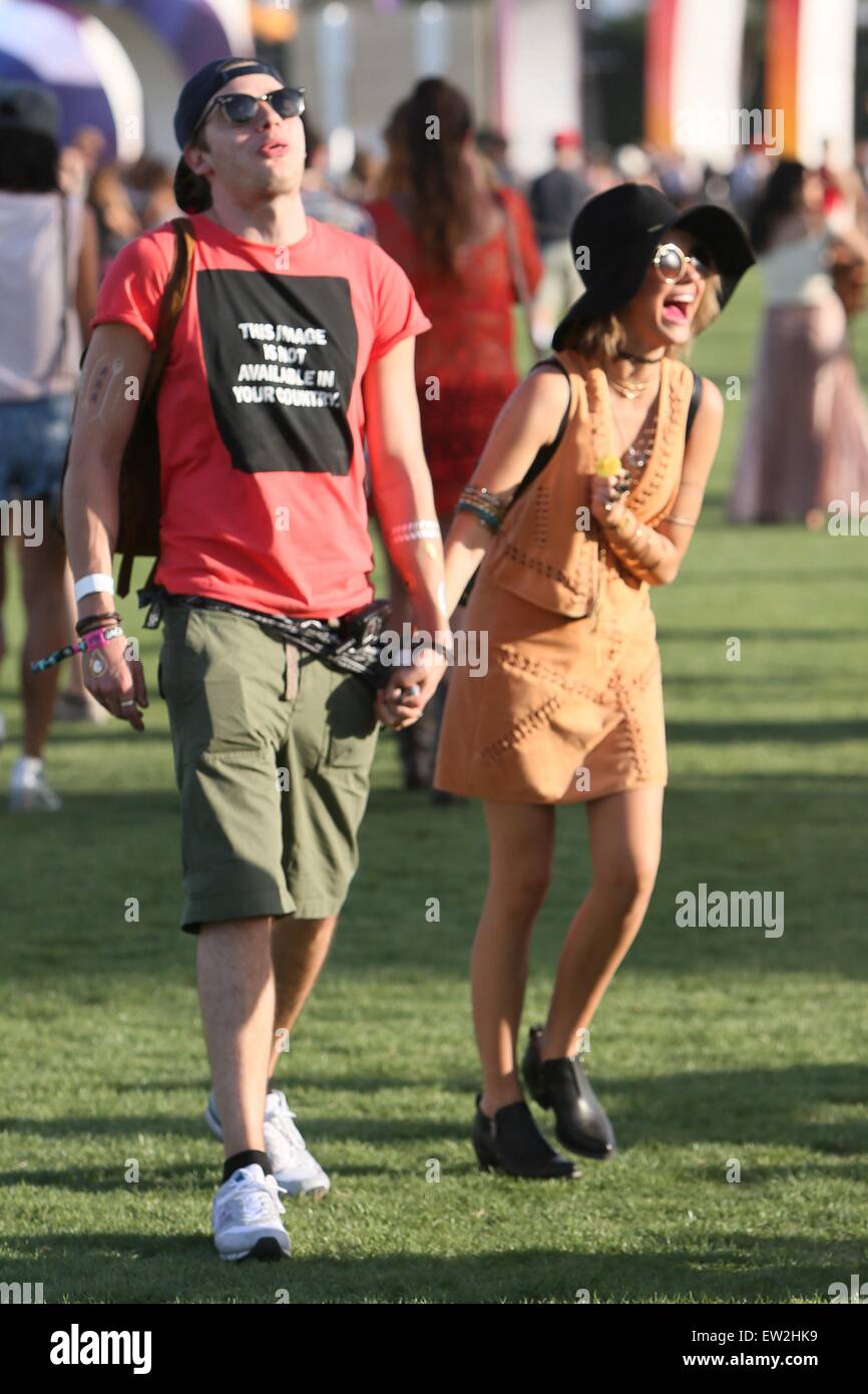 Sarah Hyland And Dominic Sherwood At Coachella 2015 Week 1 Day 1