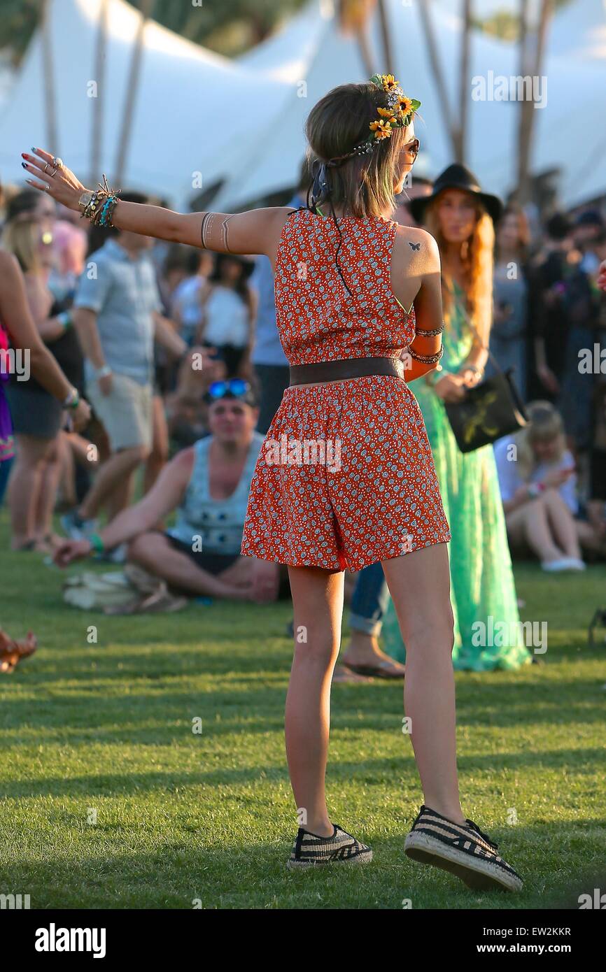 Celebrities at Coachella 2015 Featuring: Sarah Hyland Where: Indio ...