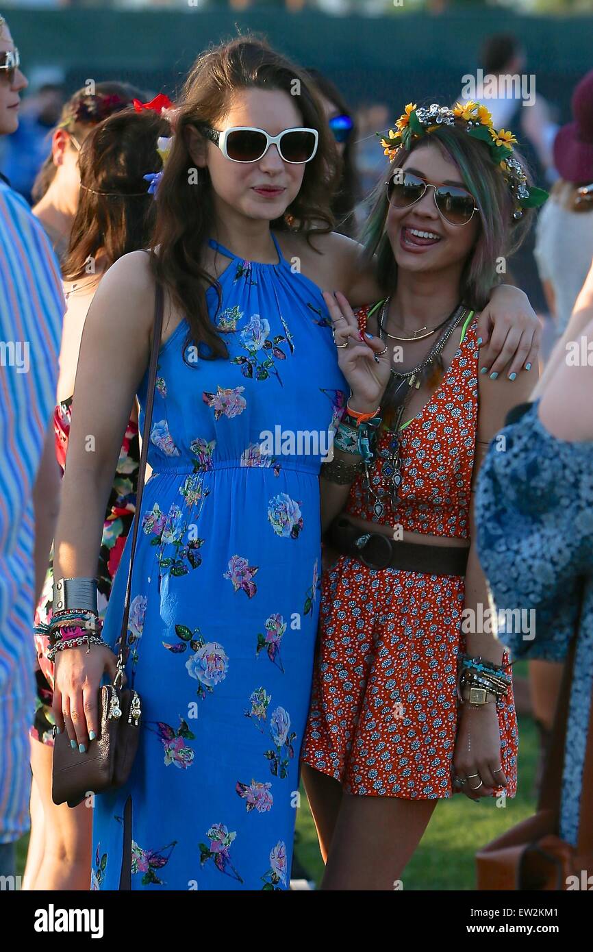 Celebrities at Coachella 2015 Featuring: Sarah Hyland Where: Indio ...