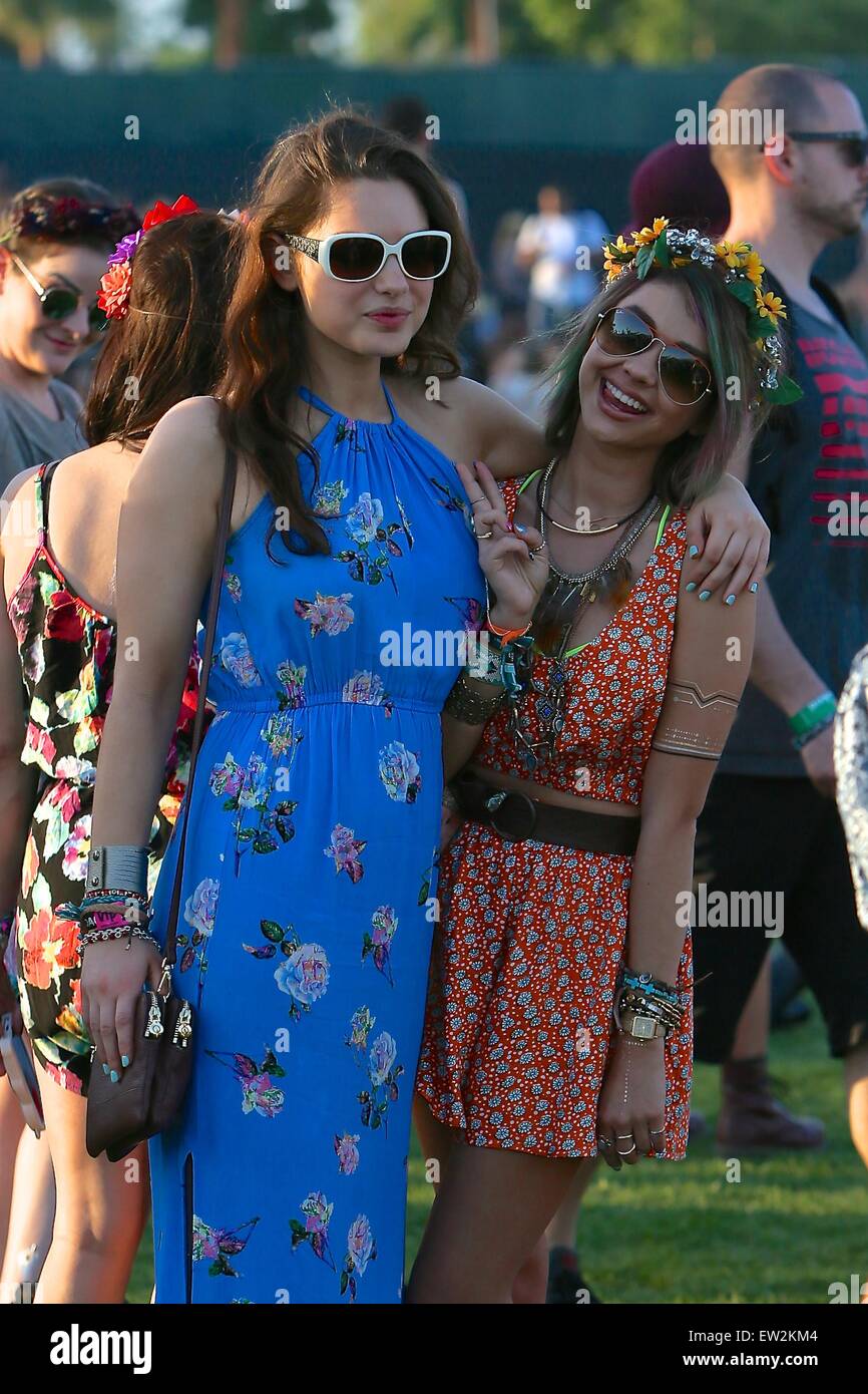 Celebrities at Coachella 2015 Featuring: Sarah Hyland Where: Indio ...