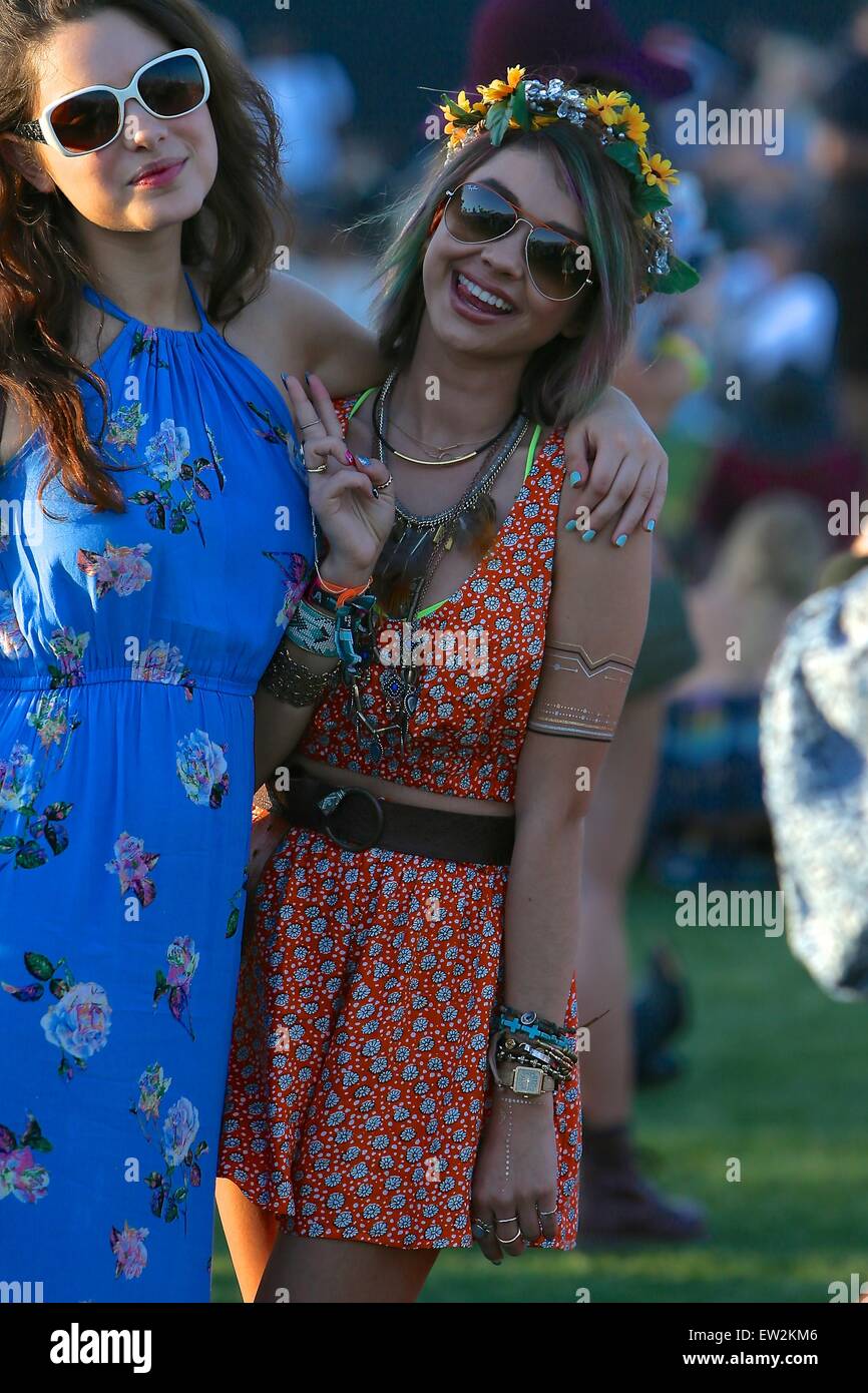 Celebrities at Coachella 2015 Featuring: Sarah Hyland Where: Indio ...
