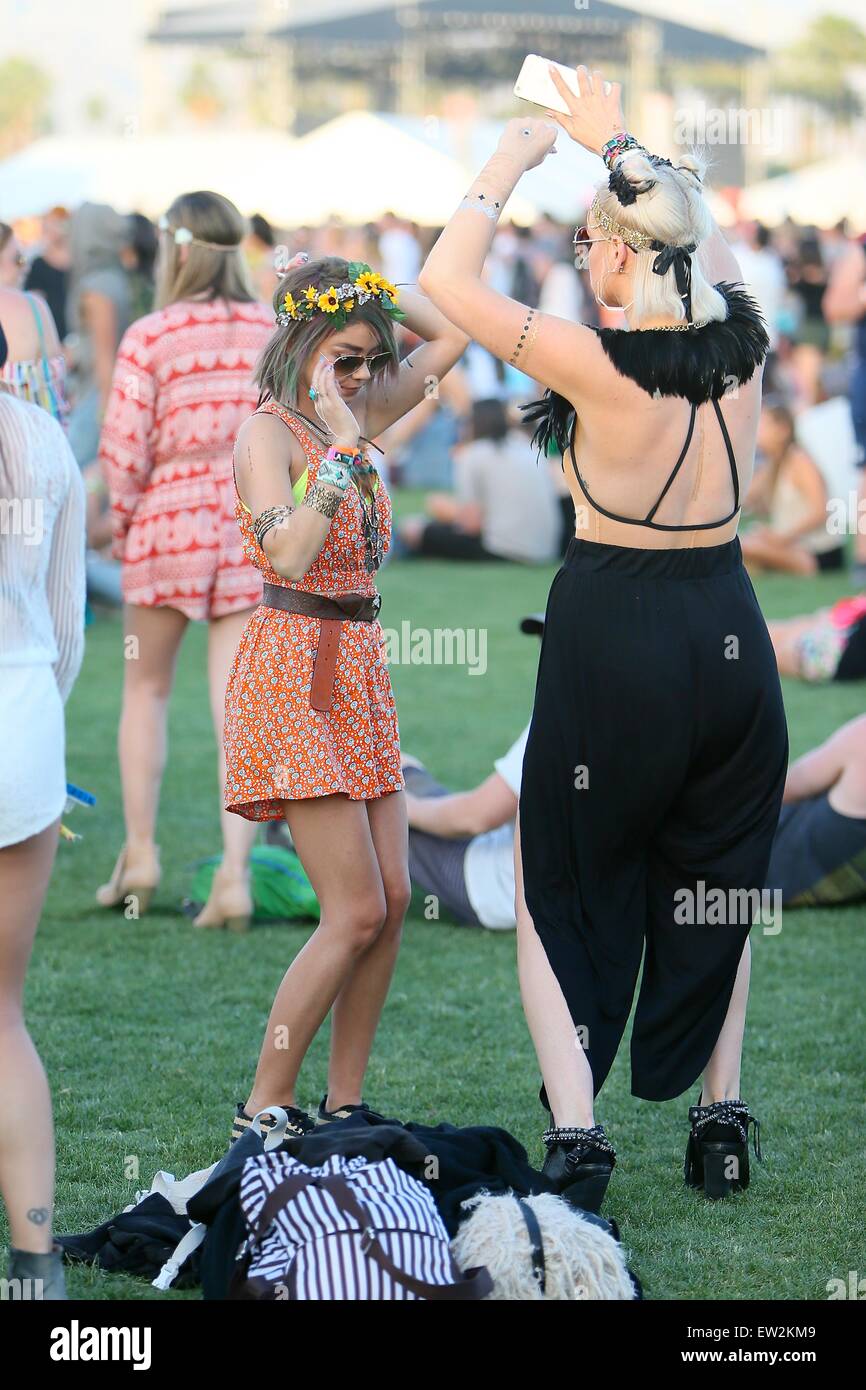 Celebrities at Coachella 2015 Featuring: Sarah Hyland Where: Indio ...