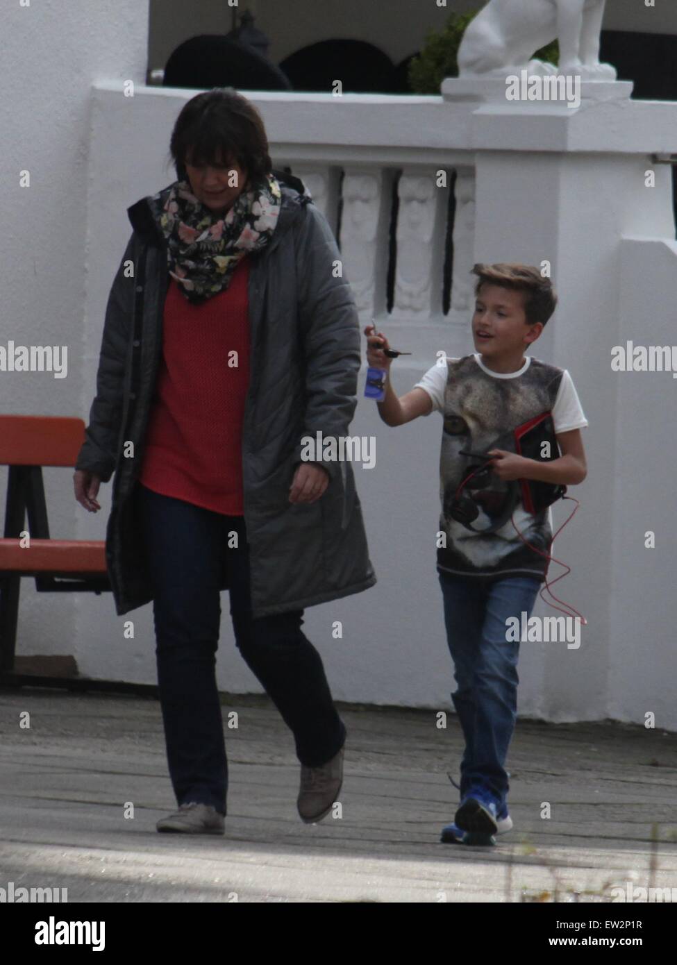 Sylvie meis parents unidentified male hi-res stock photography and ...