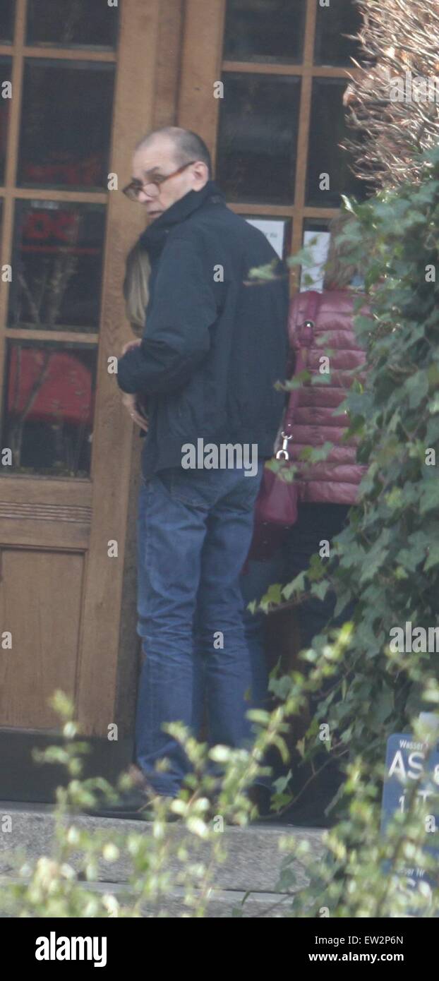 Sylvie Meis and her parents with an unidentified male at her son Damian ...