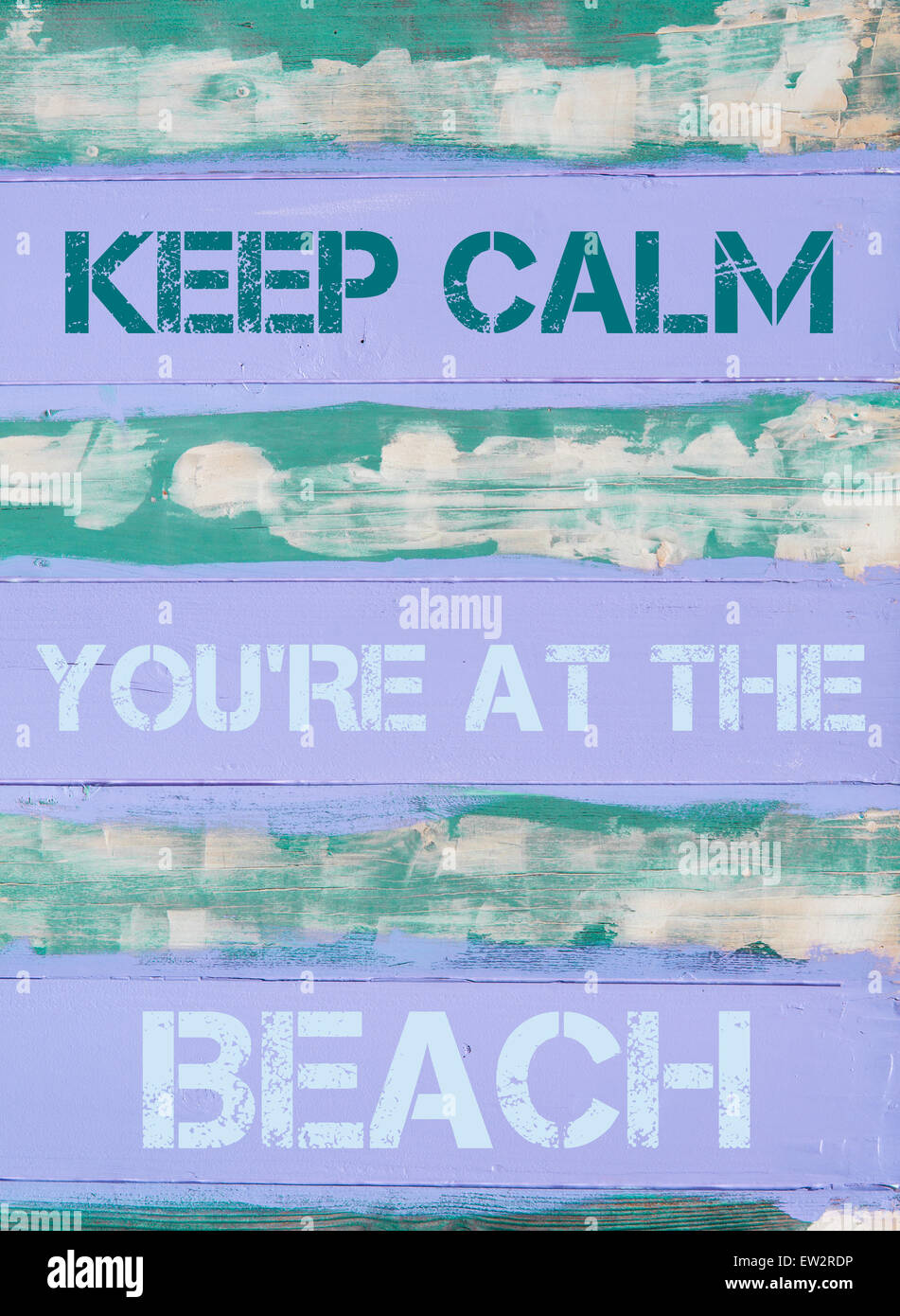 Concept image of KEEP CALM YOU'RE AT THE BEACH motivational quote ...