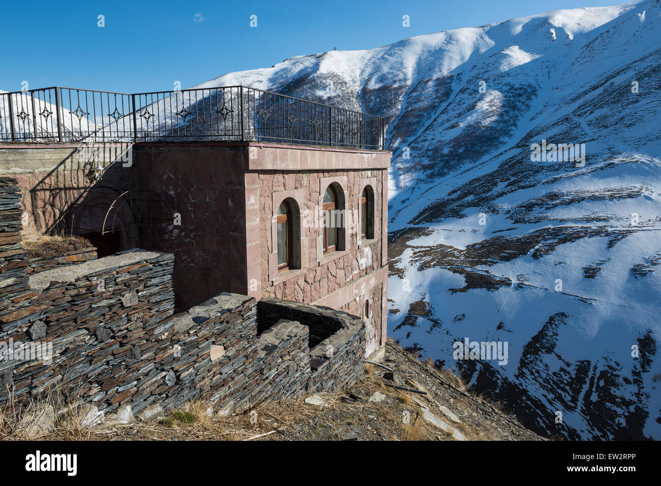 Monastery in Holy Trinity Church (Tsminda Sameba) from 14th century ...