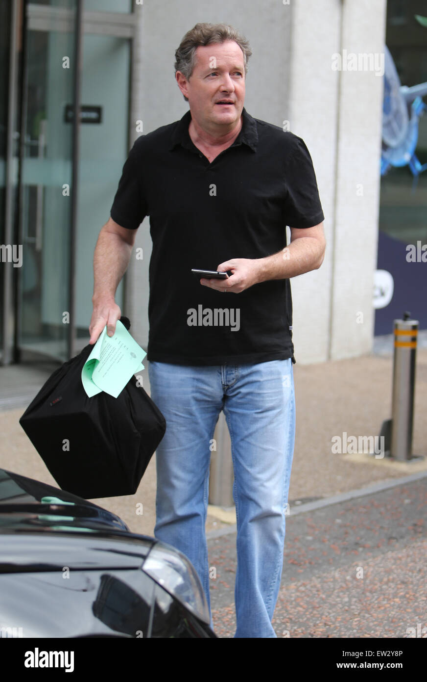 Piers Morgan outside ITV Studios Featuring: Piers Morgan Where: London ...