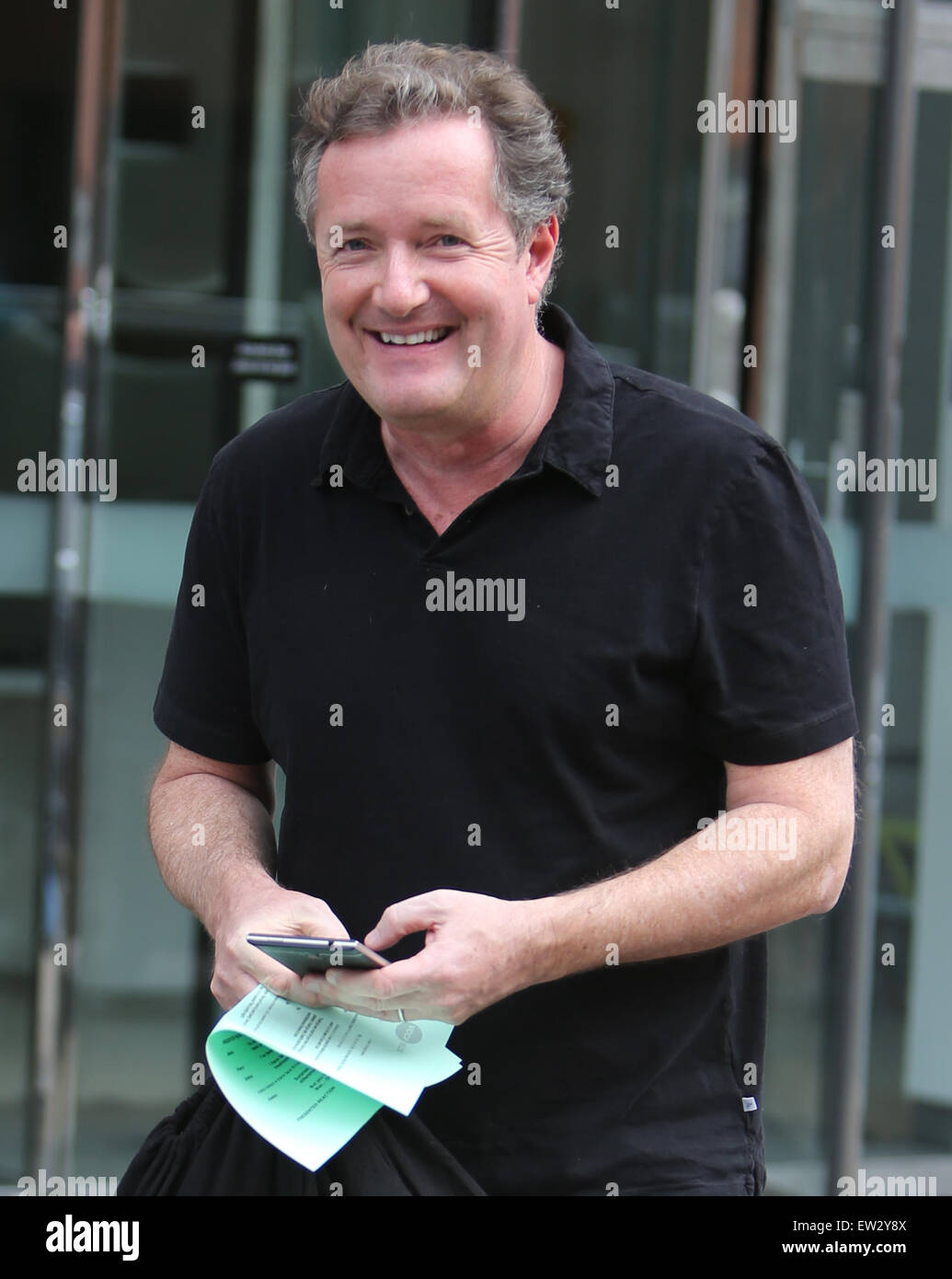 Piers Morgan outside ITV Studios Featuring: Piers Morgan Where: London ...