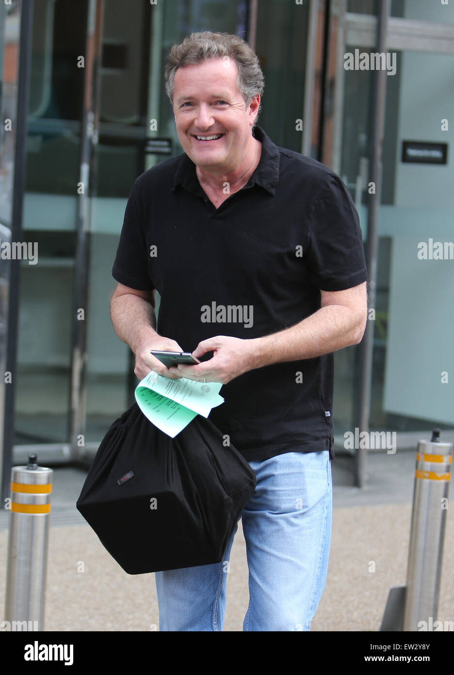 Piers Morgan outside ITV Studios Featuring: Piers Morgan Where: London ...