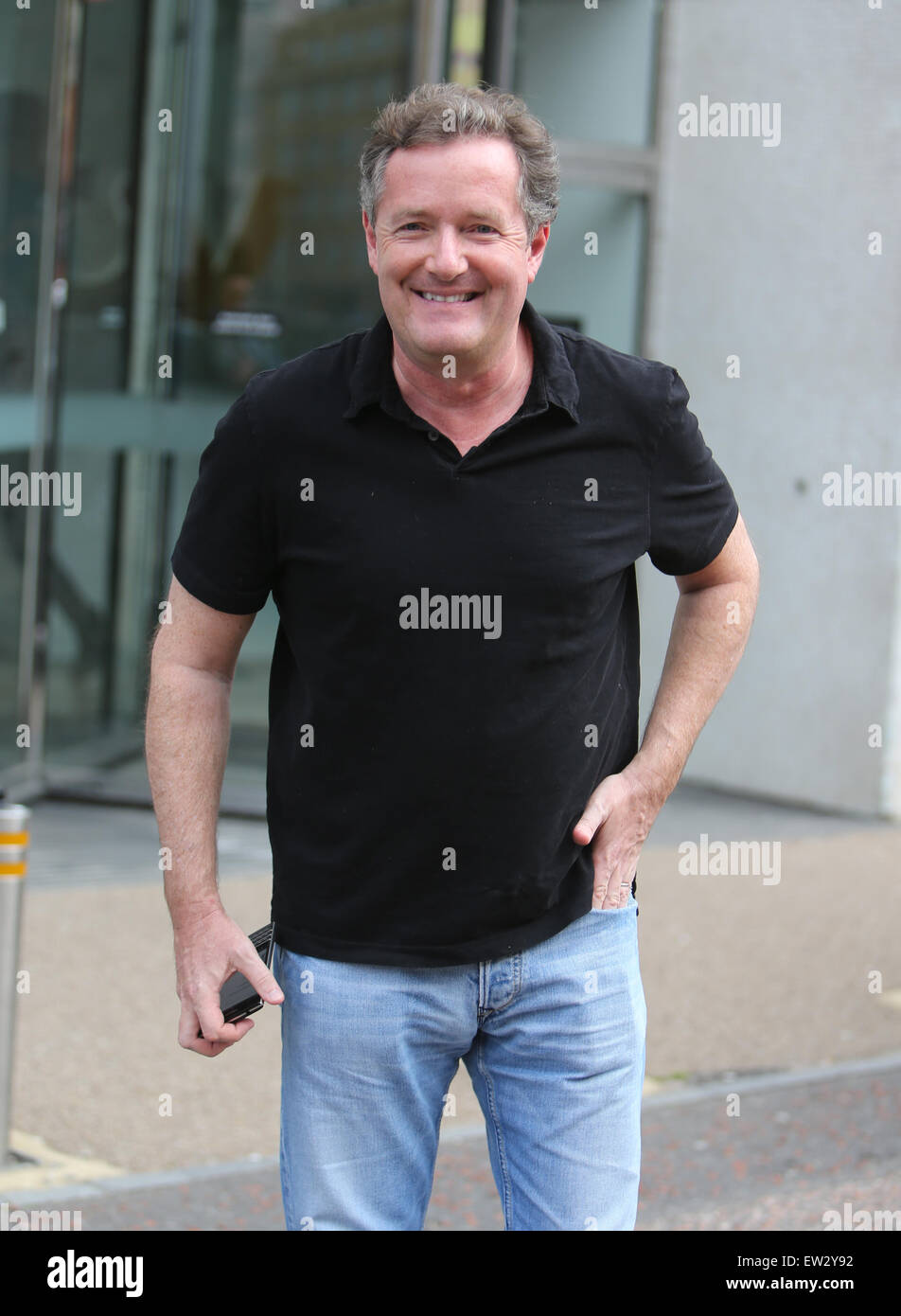 Piers Morgan outside ITV Studios Featuring: Piers Morgan Where: London ...