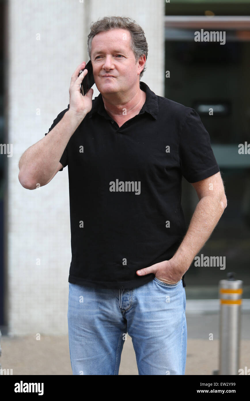 Piers Morgan outside ITV Studios Featuring: Piers Morgan Where: London ...