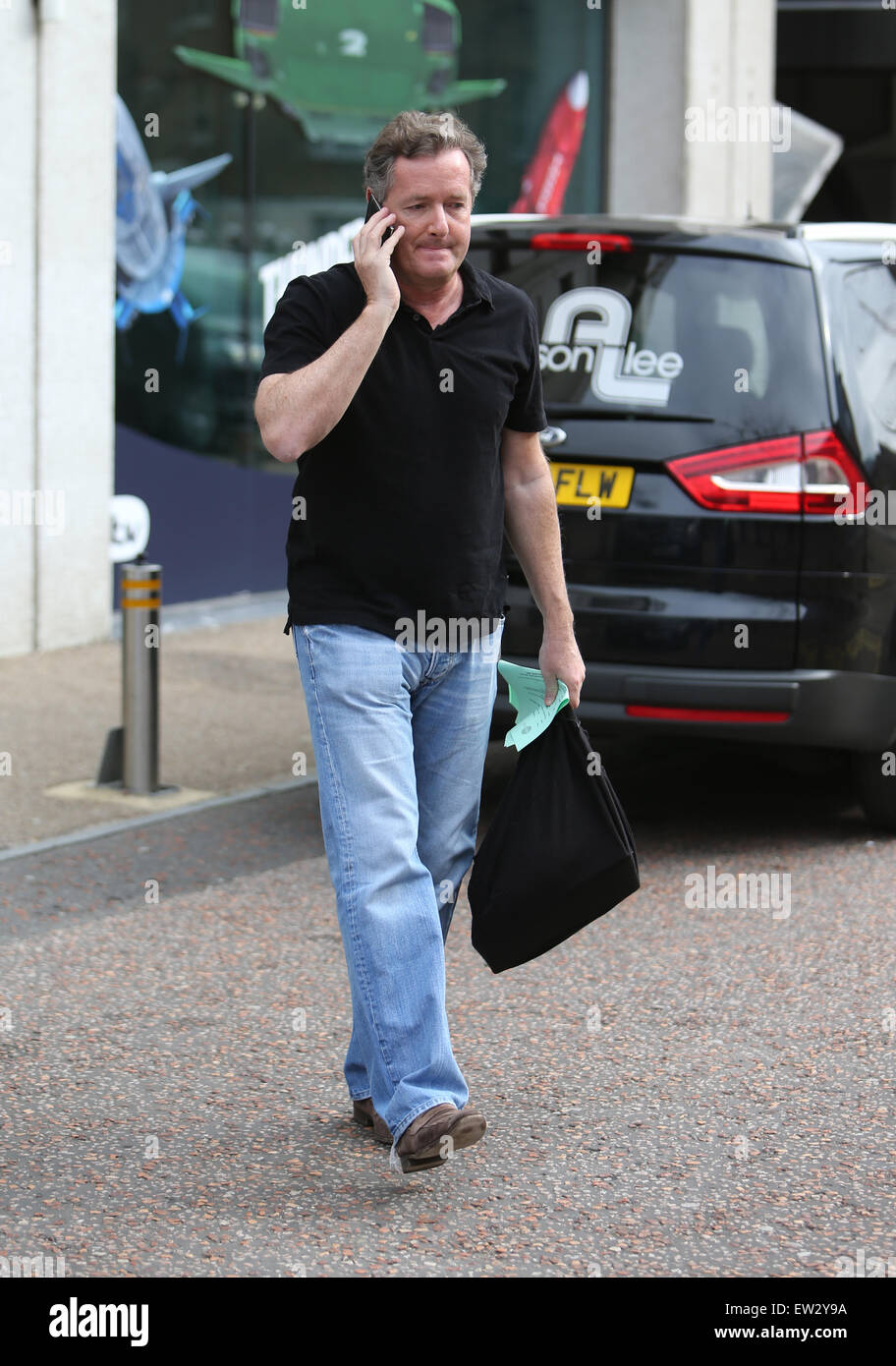 Piers Morgan outside ITV Studios Featuring: Piers Morgan Where: London ...