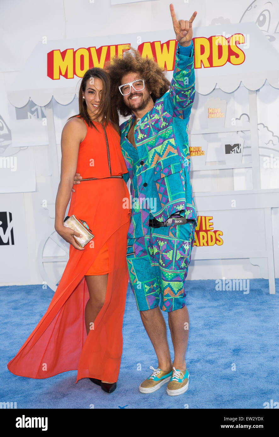 Celebrities attend 2015 MTV MOVIE AWARDS at JW Marriott Los Angeles LA ...