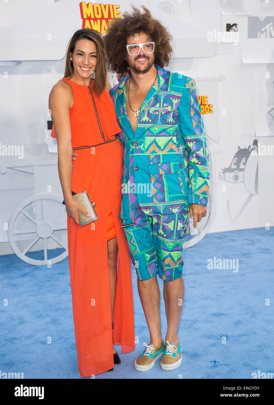 Celebrities attend 2015 MTV MOVIE AWARDS at JW Marriott Los Angeles LA ...