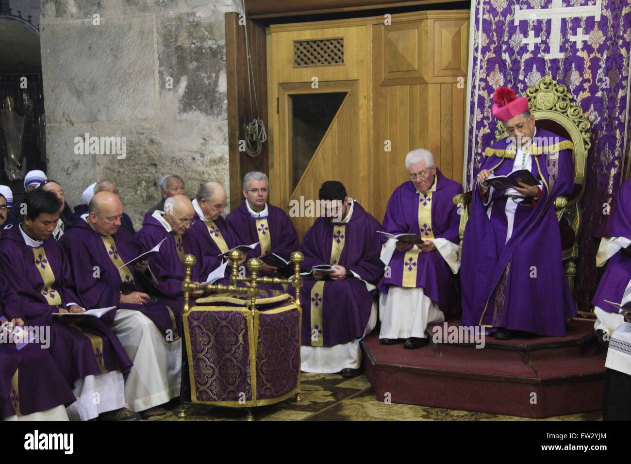 Israel, Jerusalem Old City, the Latin Patriarch of Jerusalem Fouad Twal ...