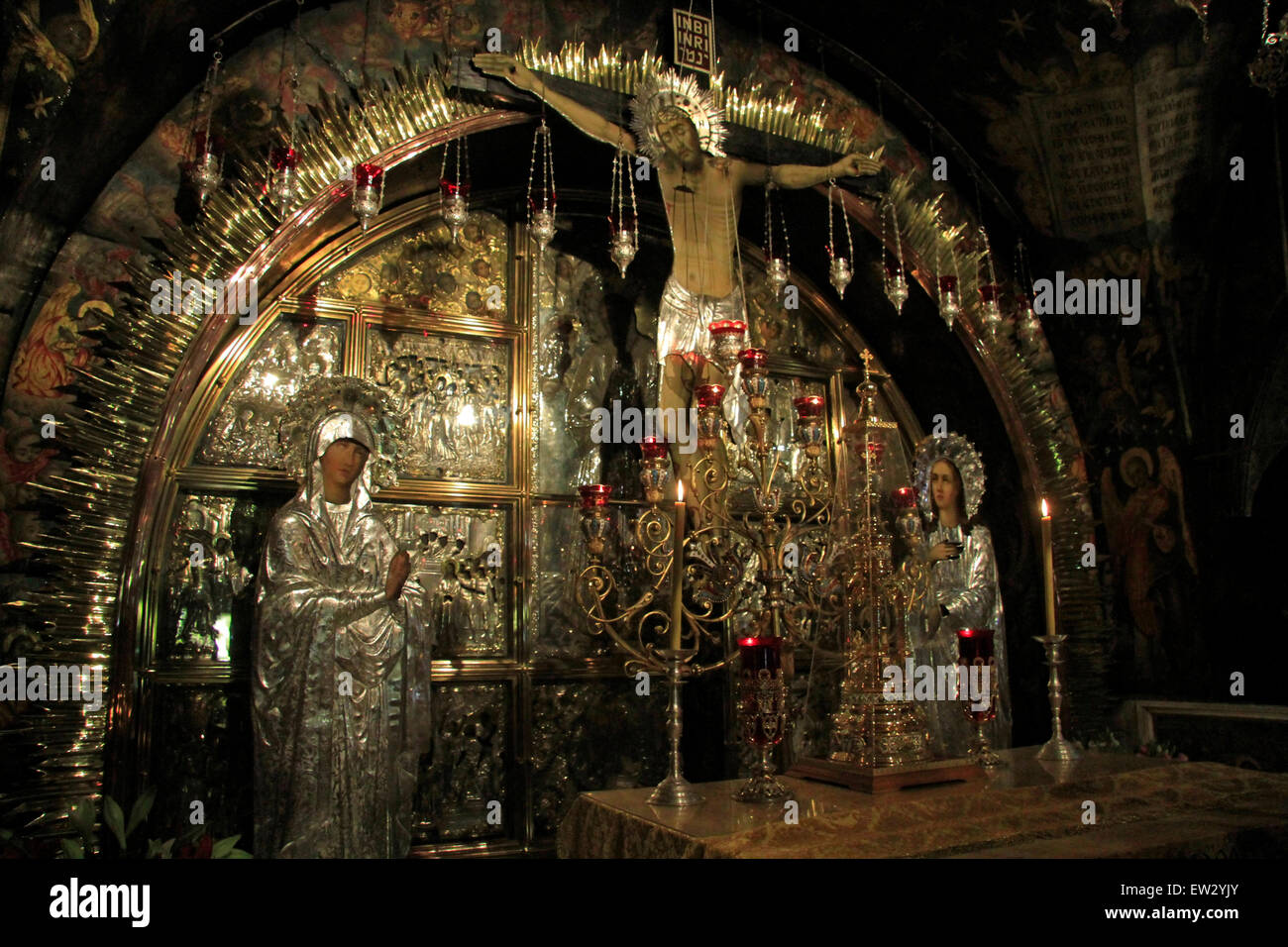 Israel, Jerusalem, the 12th Station of the Via Dolorosa at the Church ...