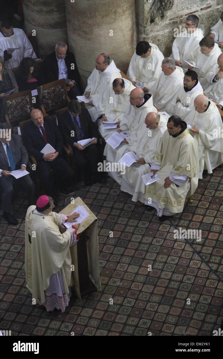 Israel, Jerusalem, the Latin Easter Sunday ceremony at the Church of ...