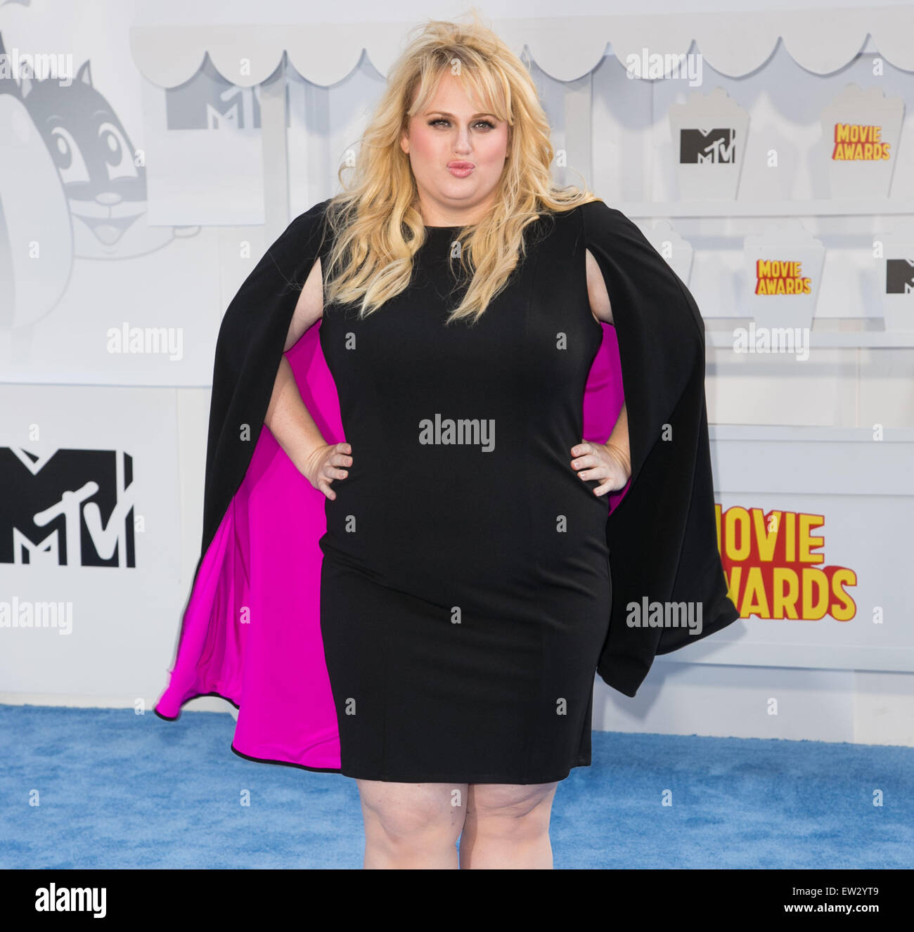 Celebrities attend 2015 MTV MOVIE AWARDS at JW Marriott Los Angeles LA ...