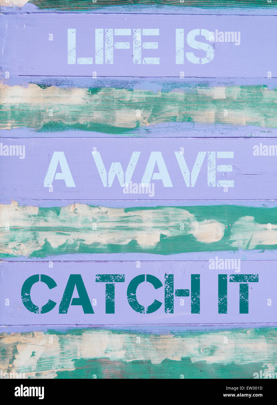 Life is a wave hi-res stock photography and images - Alamy