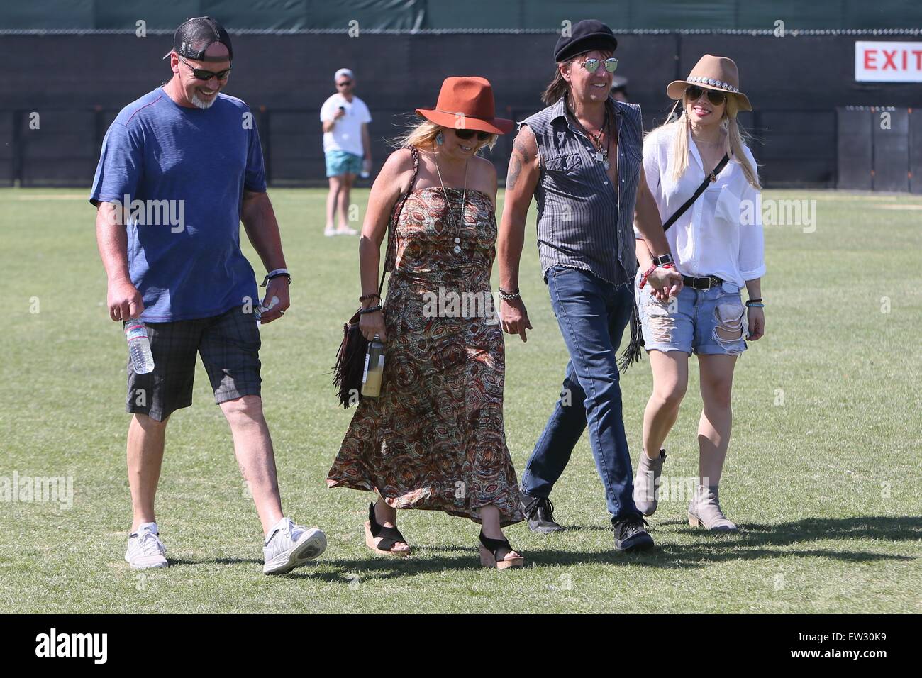 Richie Sambora and girlfriend Orianthi seen attending Coachella day ...