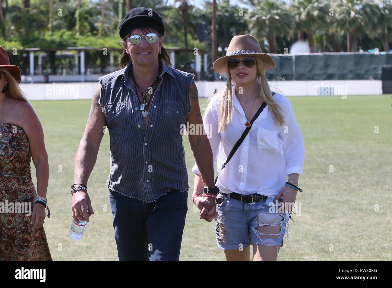 Richie Sambora and girlfriend Orianthi seen attending Coachella day ...