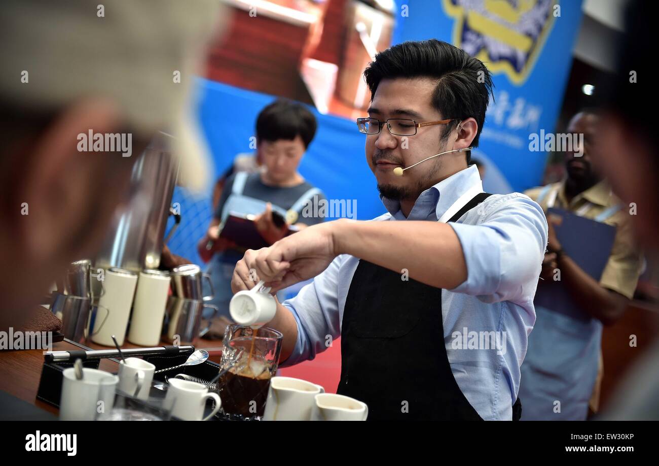 Chengmai, China's Hainan Province. 17th June, 2015. Yoshua Tanu from ...
