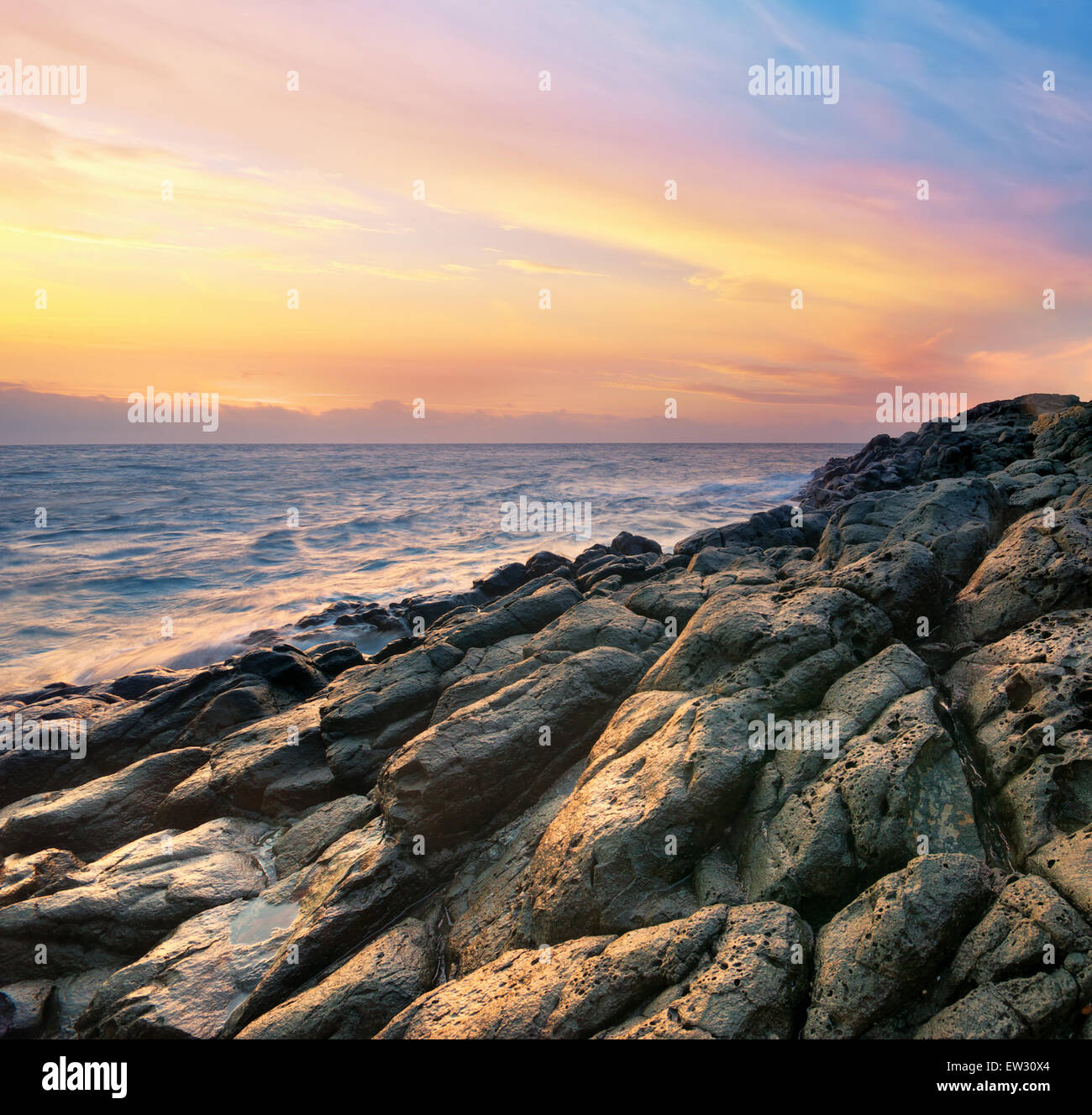 Beautiful seascape. Composition of nature Stock Photo - Alamy