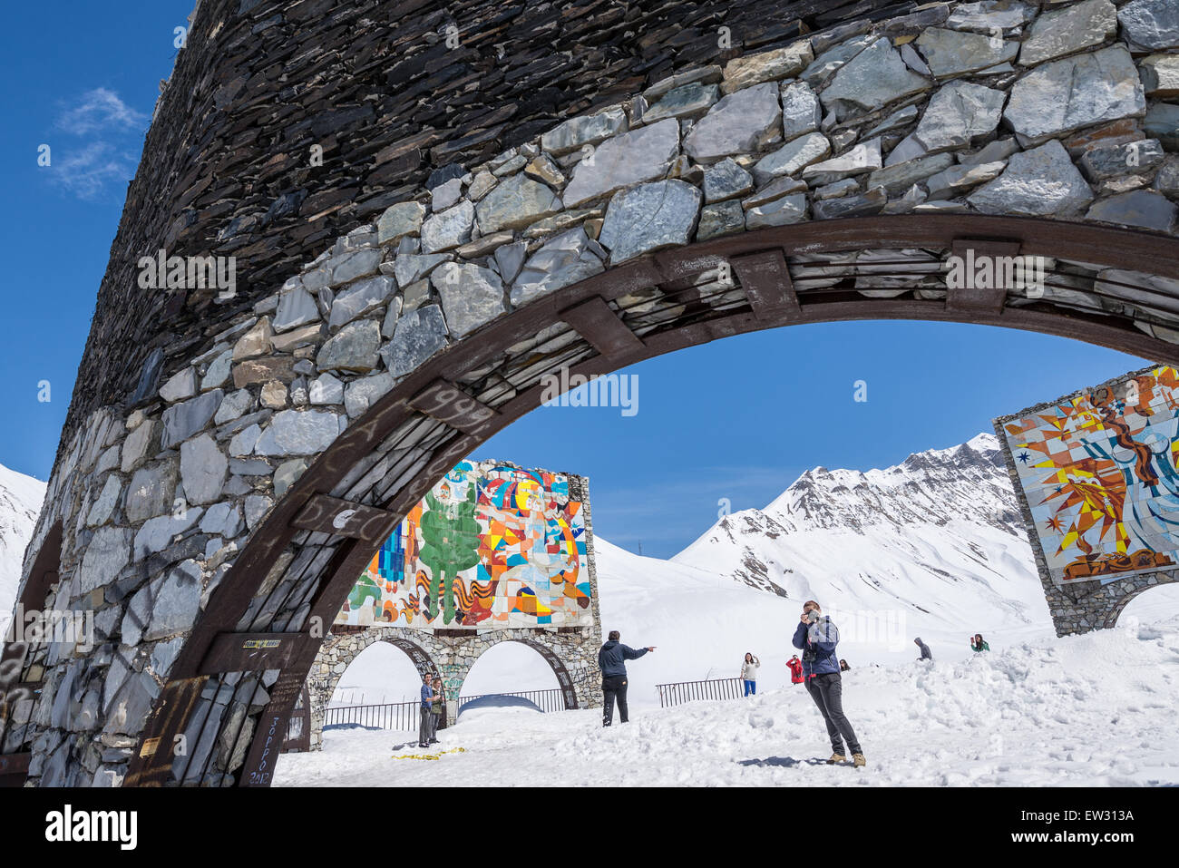 Soviet georgian friendship memorial hi-res stock photography and images ...