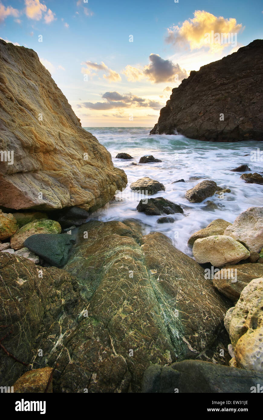Beautiful seascape. Composition of nature Stock Photo - Alamy