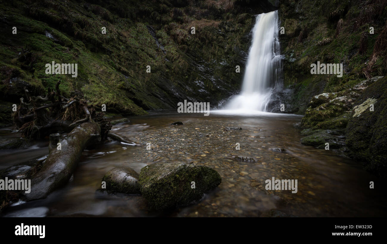 Pistyll Rhaeadr water falls Located In Wales Uk Stock Photo - Alamy