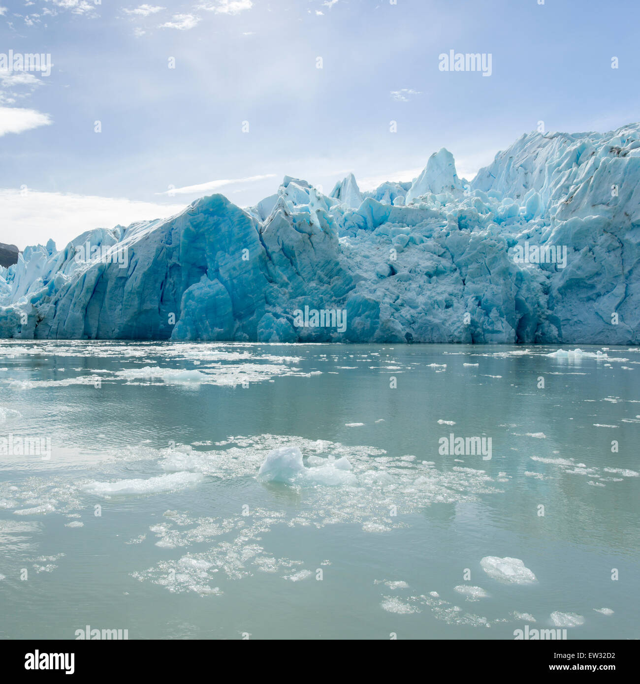 Grey Glacier, Grey Lake, Torres del Paine National Park, Patagonia ...