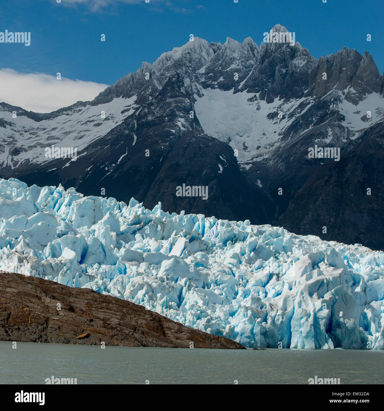 Grey Glacier, Grey Lake, Torres del Paine National Park, Patagonia ...