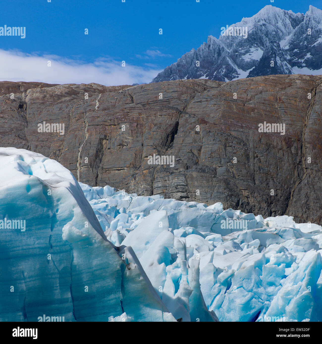 Grey Glacier, Grey Lake, Torres del Paine National Park, Patagonia ...
