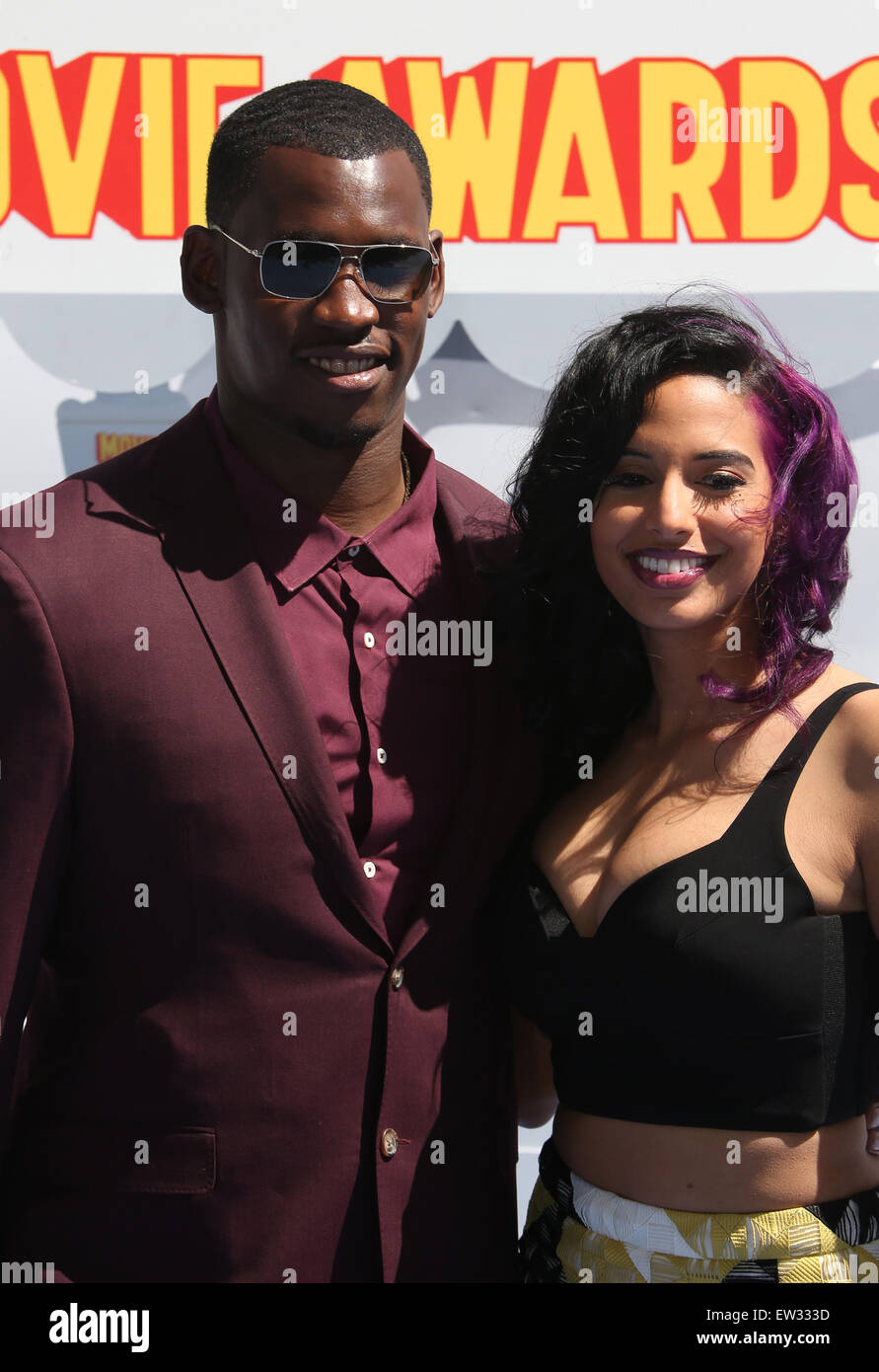 2015 MTV MOVIE AWARDS Featuring: Aldon Smith, Nessa Where: Los Angeles ...