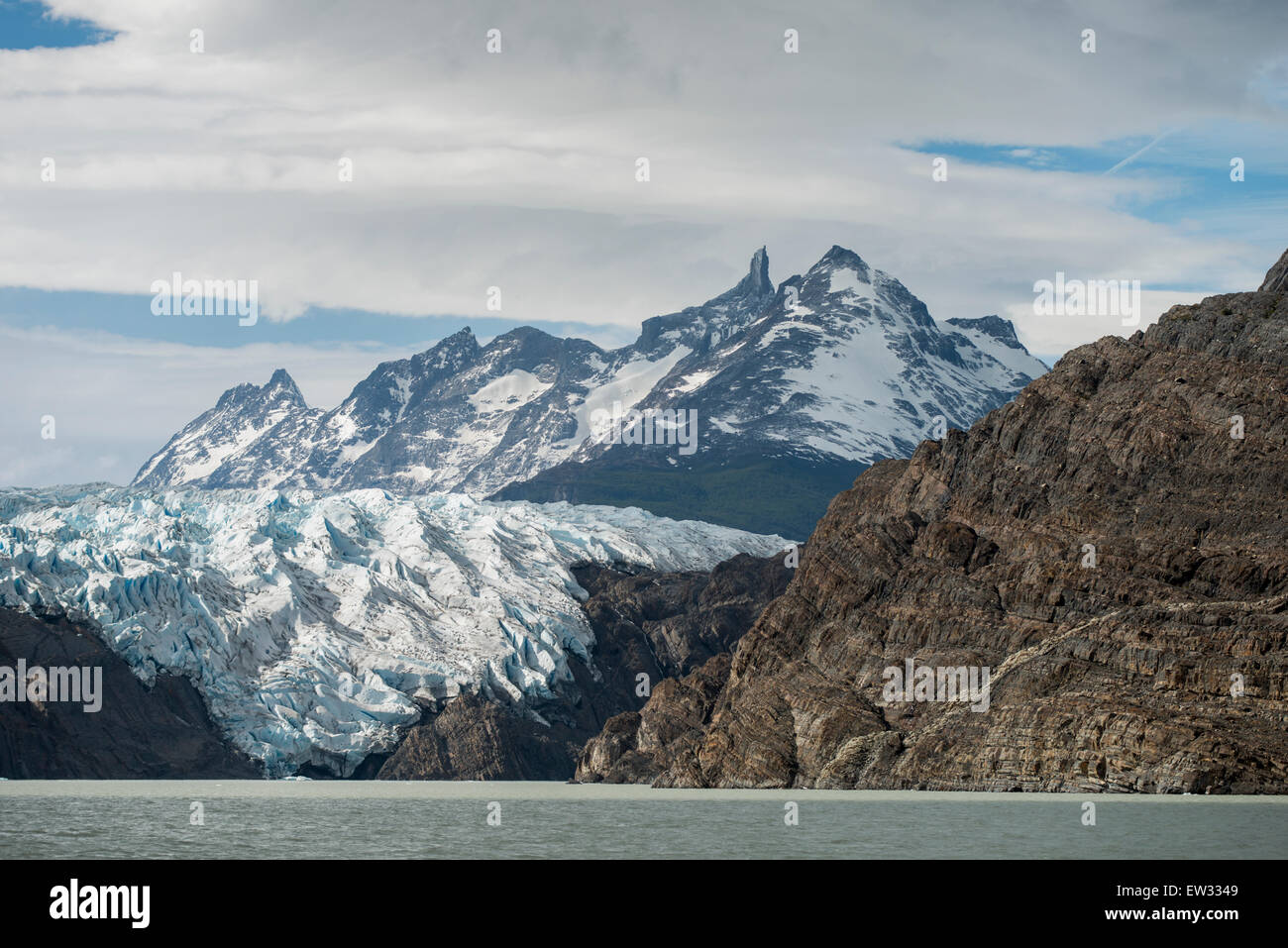 Grey Glacier, Grey Lake, Torres del Paine National Park, Patagonia ...