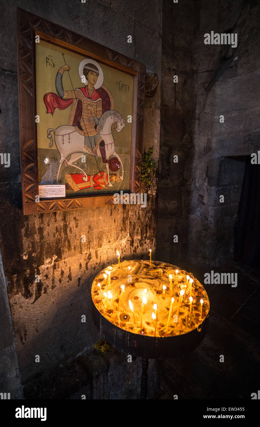 Saint George icon in UNESCO World Heritage 6th century Georgian ...
