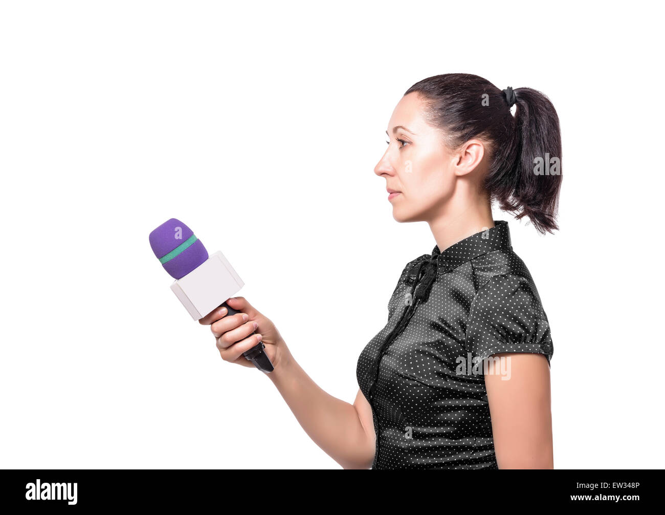 Female reporter hi-res stock photography and images - Alamy