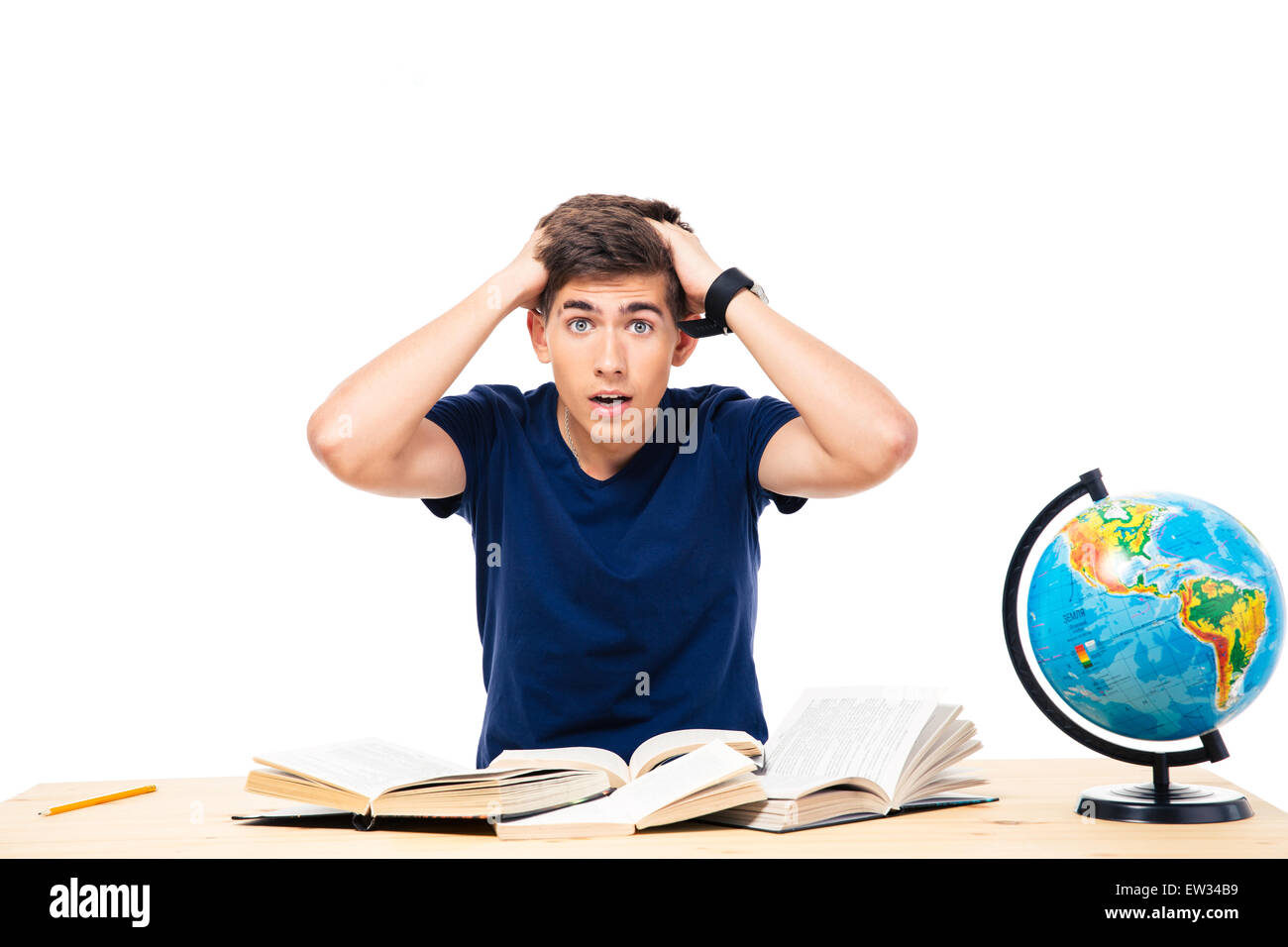 Nervous student hi-res stock photography and images - Alamy