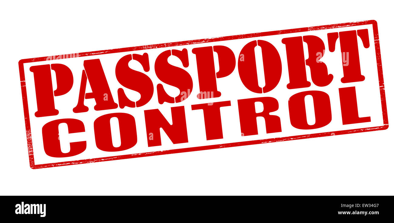 Rubber stamp with text passport control inside, illustration Stock ...
