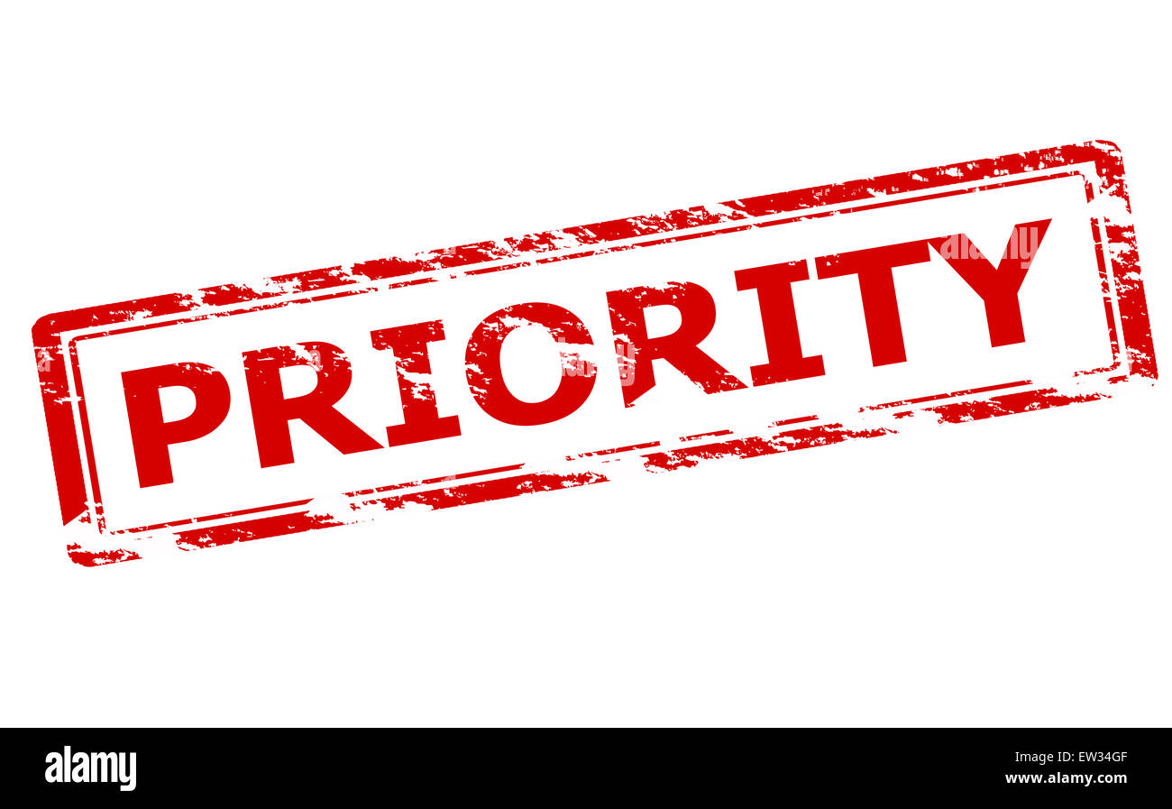 Rubber stamp with word priority inside, illustration Stock Photo - Alamy