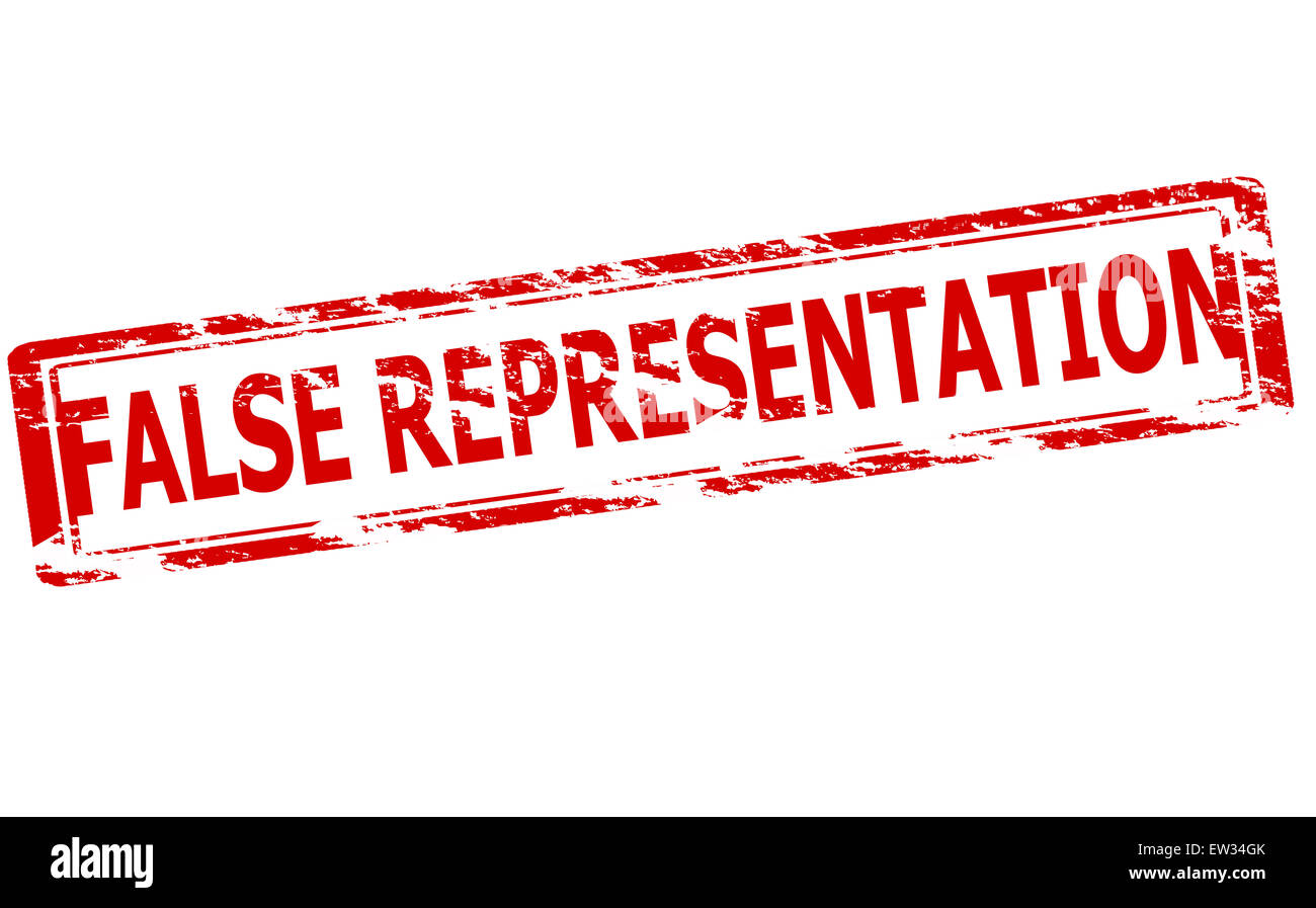 Rubber stamp with text false representation inside, illustration Stock ...