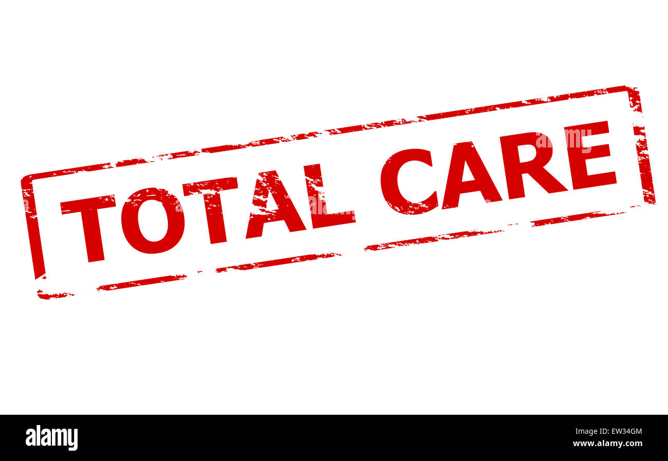 Rubber stamp with text total care inside, illustration Stock Photo - Alamy
