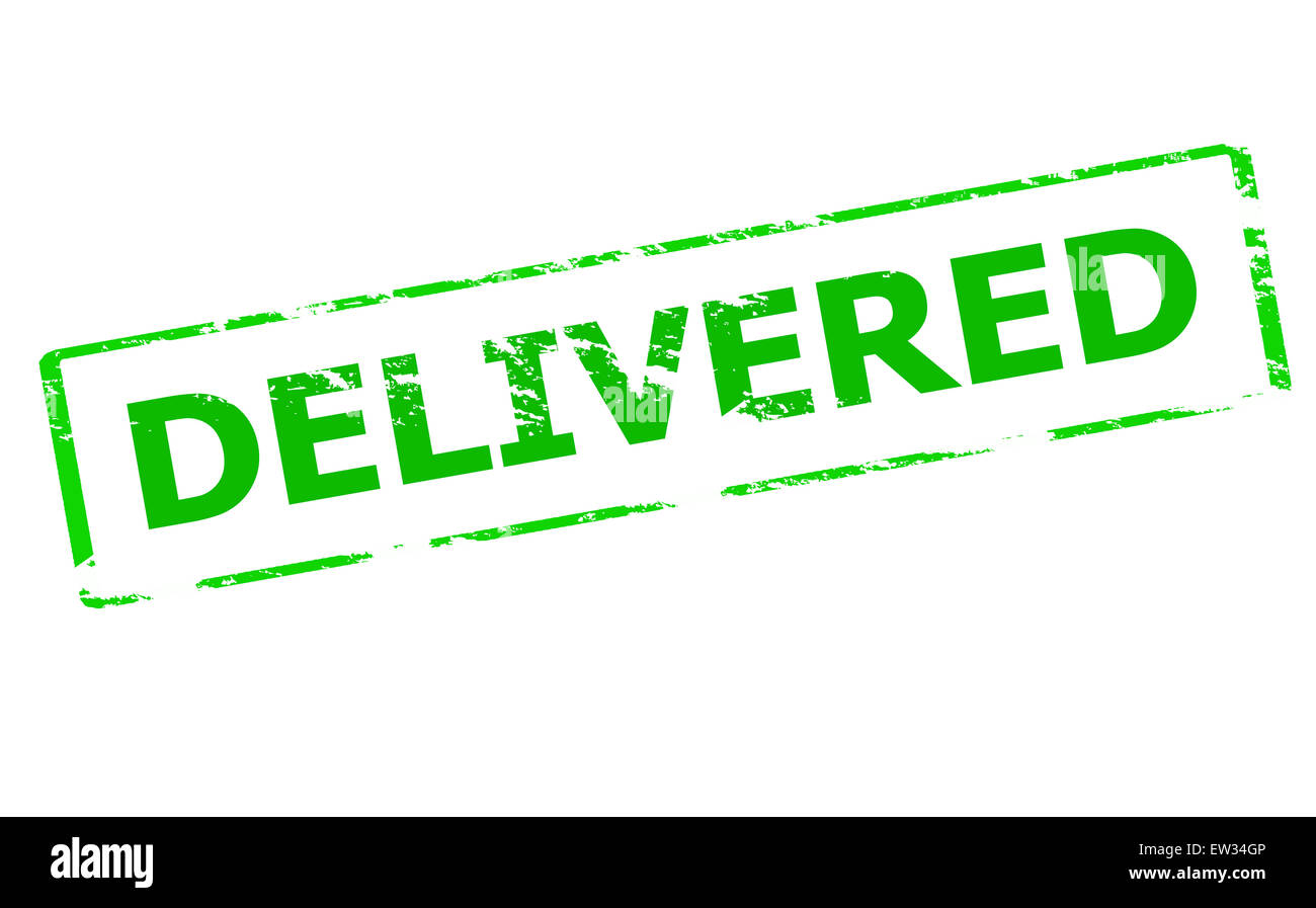 Delivered word hi-res stock photography and images - Alamy