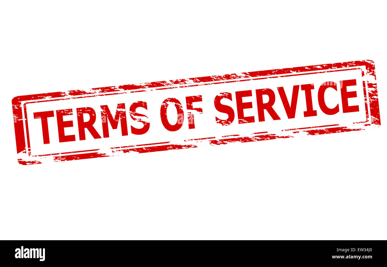 Rubber stamp with text terms of service inside, illustration Stock ...