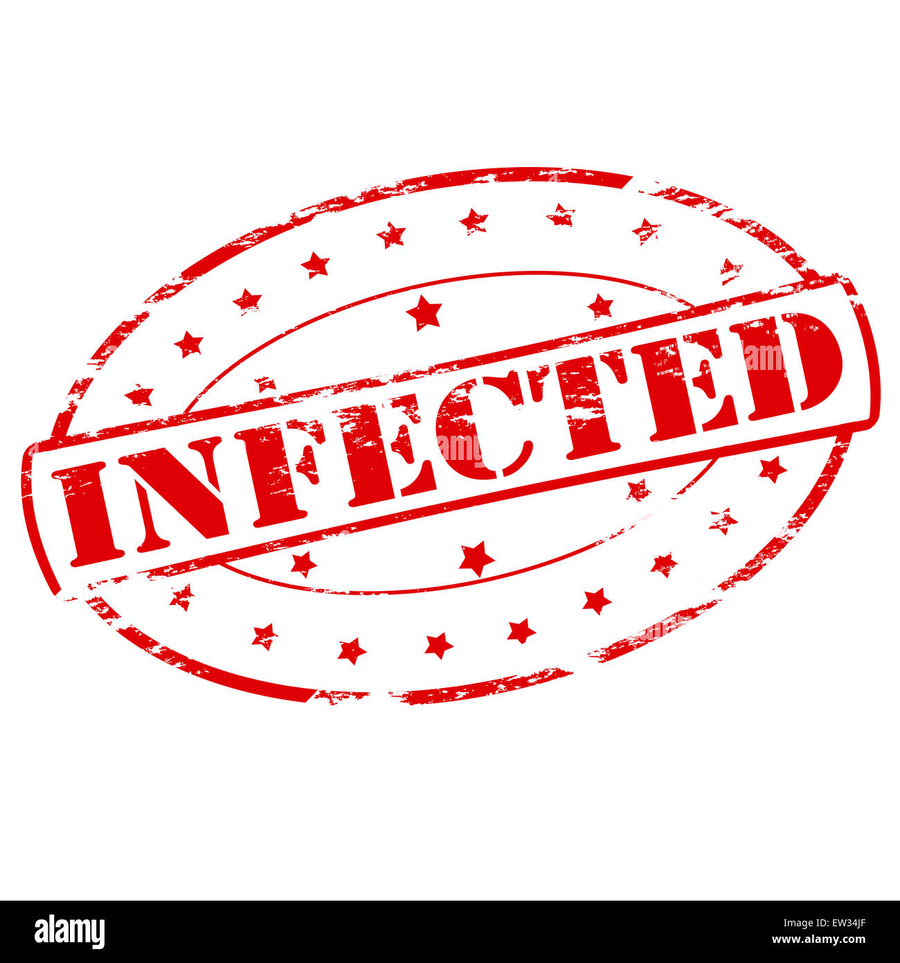 Rubber stamp with word infected inside, illustration Stock Photo - Alamy